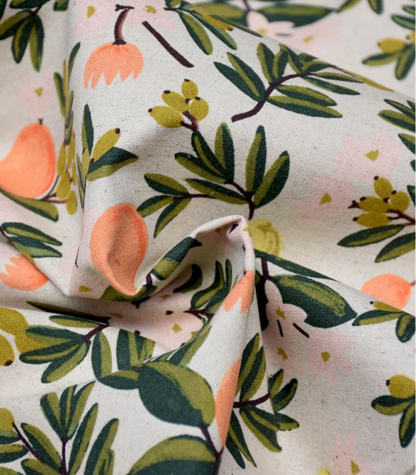 tissu-canvas-primavera-citrus-floral-sand • Cha's Hands